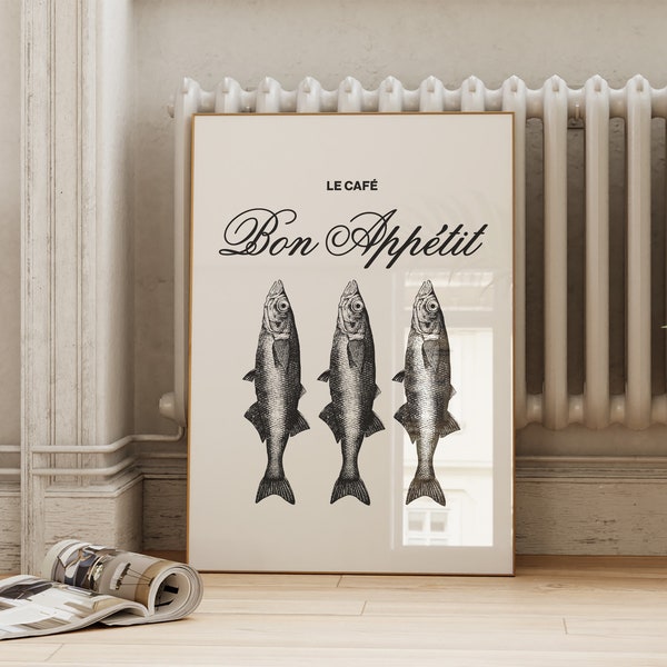 Vintage Fish Poster - Etsy