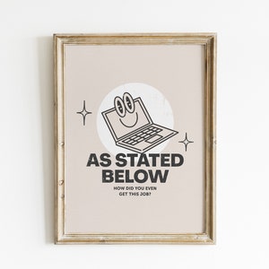 Retro Office Poster Set: Funny Work From Home Prints (digital Download ...