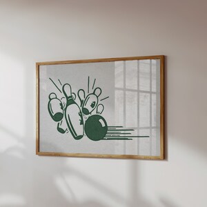 Vintage Bowling Poster: Retro Bowling Alley Art (digital Download) - Etsy
