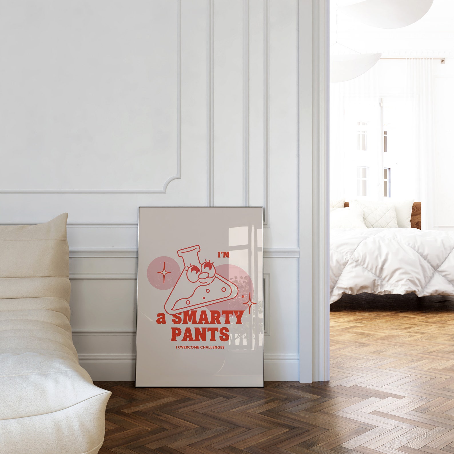 Mid Century Modern Kids Room Print: Smarty Pants Art (digital Download ...