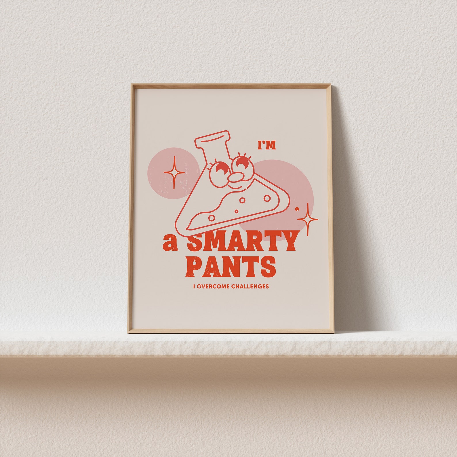 Mid Century Modern Kids Room Print: Smarty Pants Art (digital Download ...
