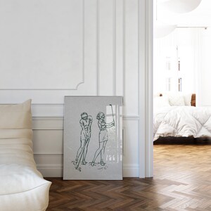 Preppy Golf Swing Instructional Print | Vintage Golf Wall Decor for ...