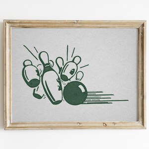 Vintage Bowling Poster: Retro Bowling Alley Art (digital Download) - Etsy