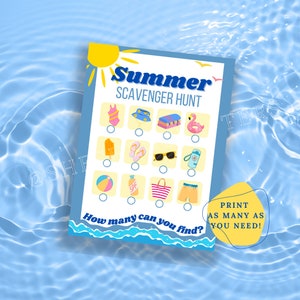 Summer Scavenger Hunt | Visual Scavenger Hunt | Printable - Etsy