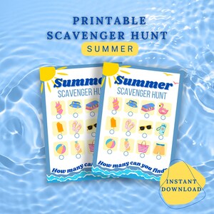 Summer Scavenger Hunt | Visual Scavenger Hunt | Printable - Etsy
