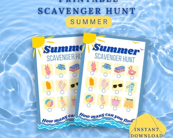 Summer Scavenger Hunt Printable - Etsy