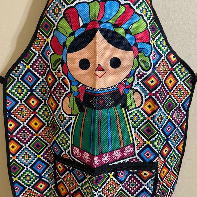 Mexican Embroidered Apron - Etsy