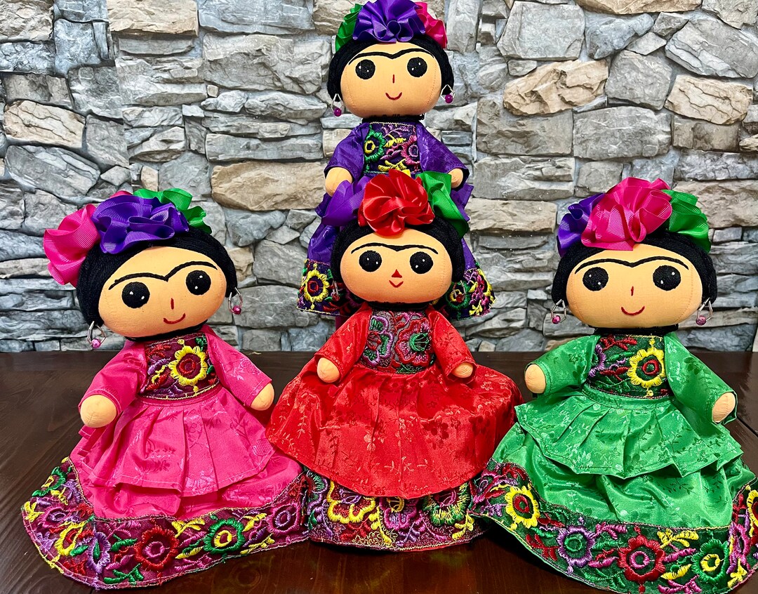 Frida Kahlo Mexican Rag Doll frida Kahlo Lele Doll - Etsy