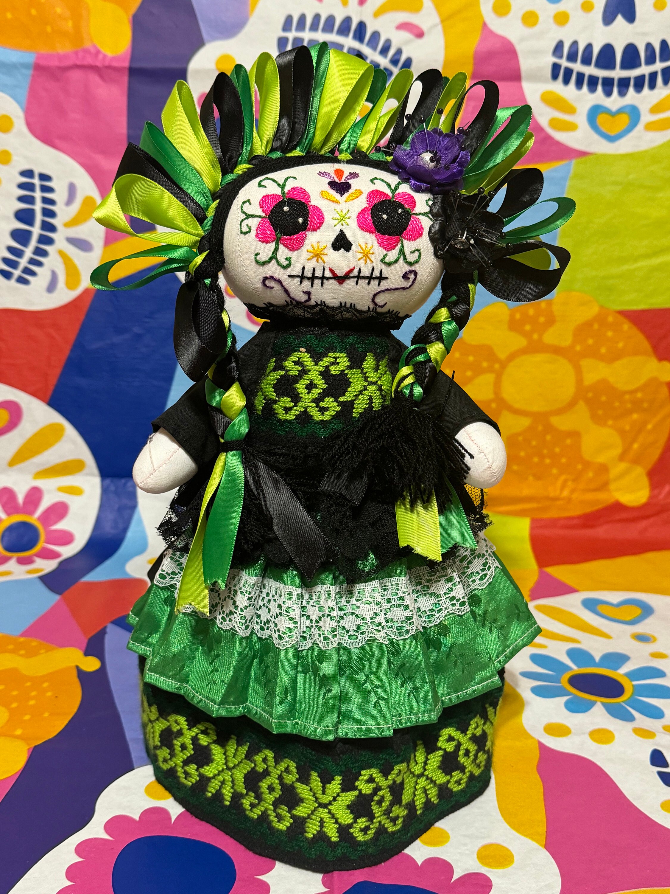 Authentic Mexican Rag Doll Catrina Lele Lele Doll Catrina Day of the ...