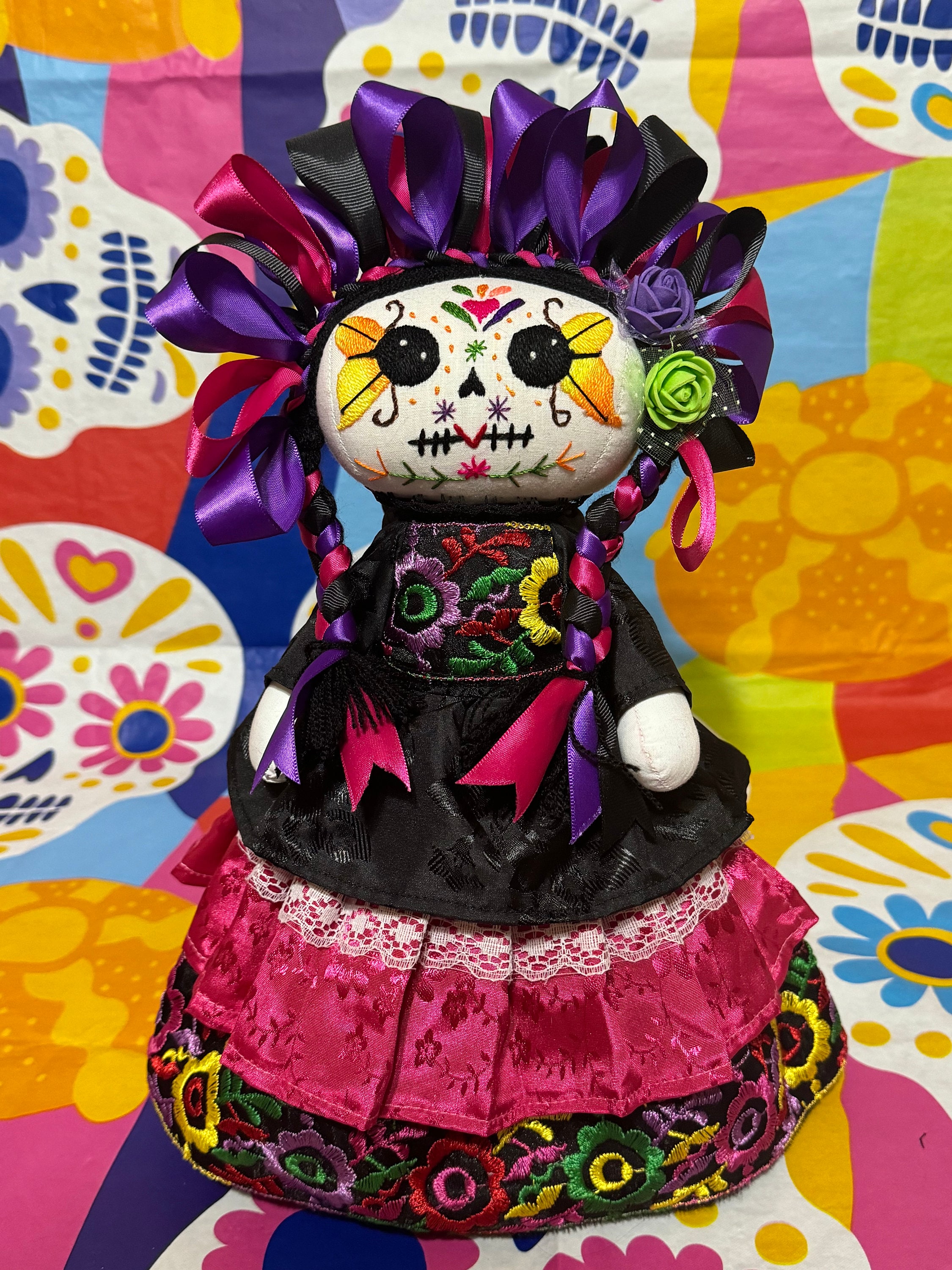 Authentic Mexican Rag Doll Catrina Lele Lele Doll Catrina Day of the ...