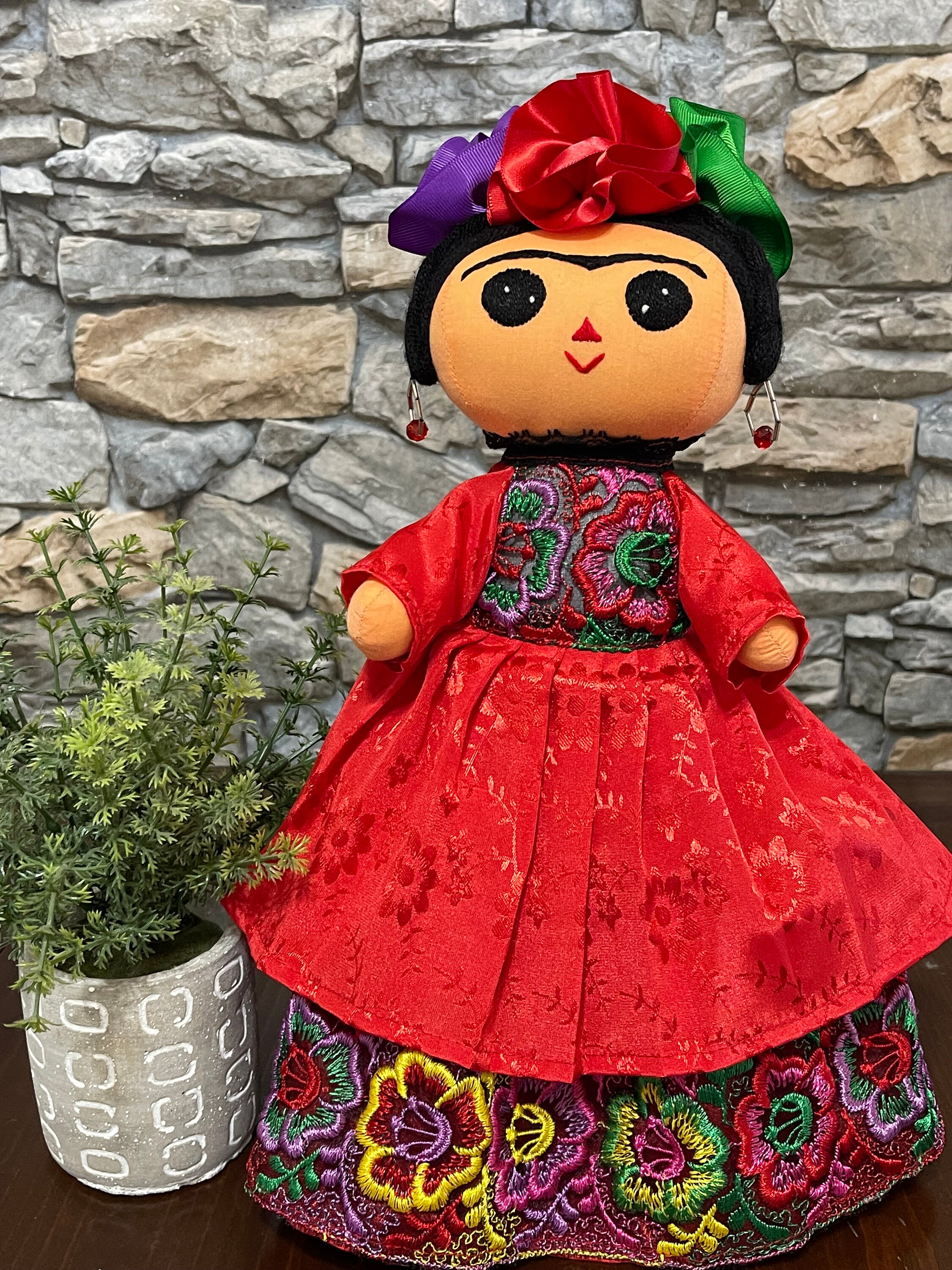 Frida Kahlo Mexican Rag Doll frida Kahlo Lele Doll - Etsy