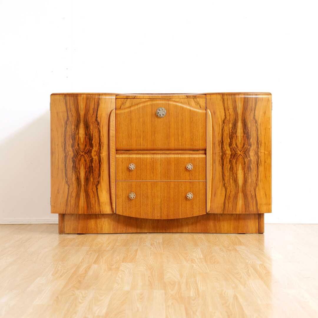 1950s Walnut Liquor Cabinet Credenza by Beautility Furniture - Etsy