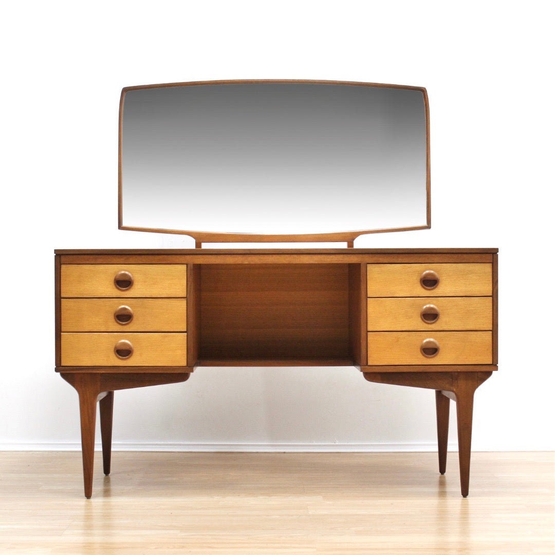 Mid Century Vanity Table & Mirror by Butilux Furniture - Etsy