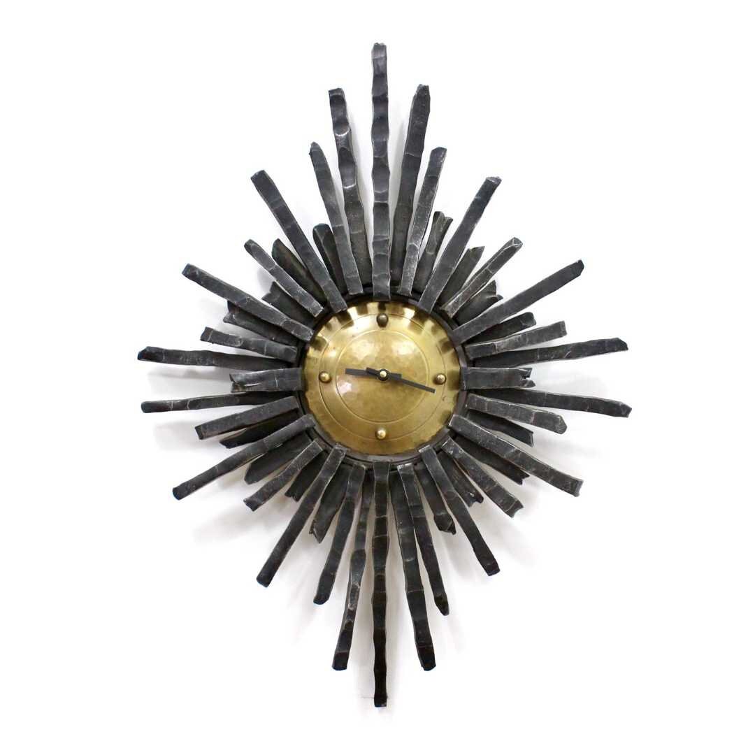 Mid Century Cast Iron Brutalist Clock Made in Germany Vintage - Etsy