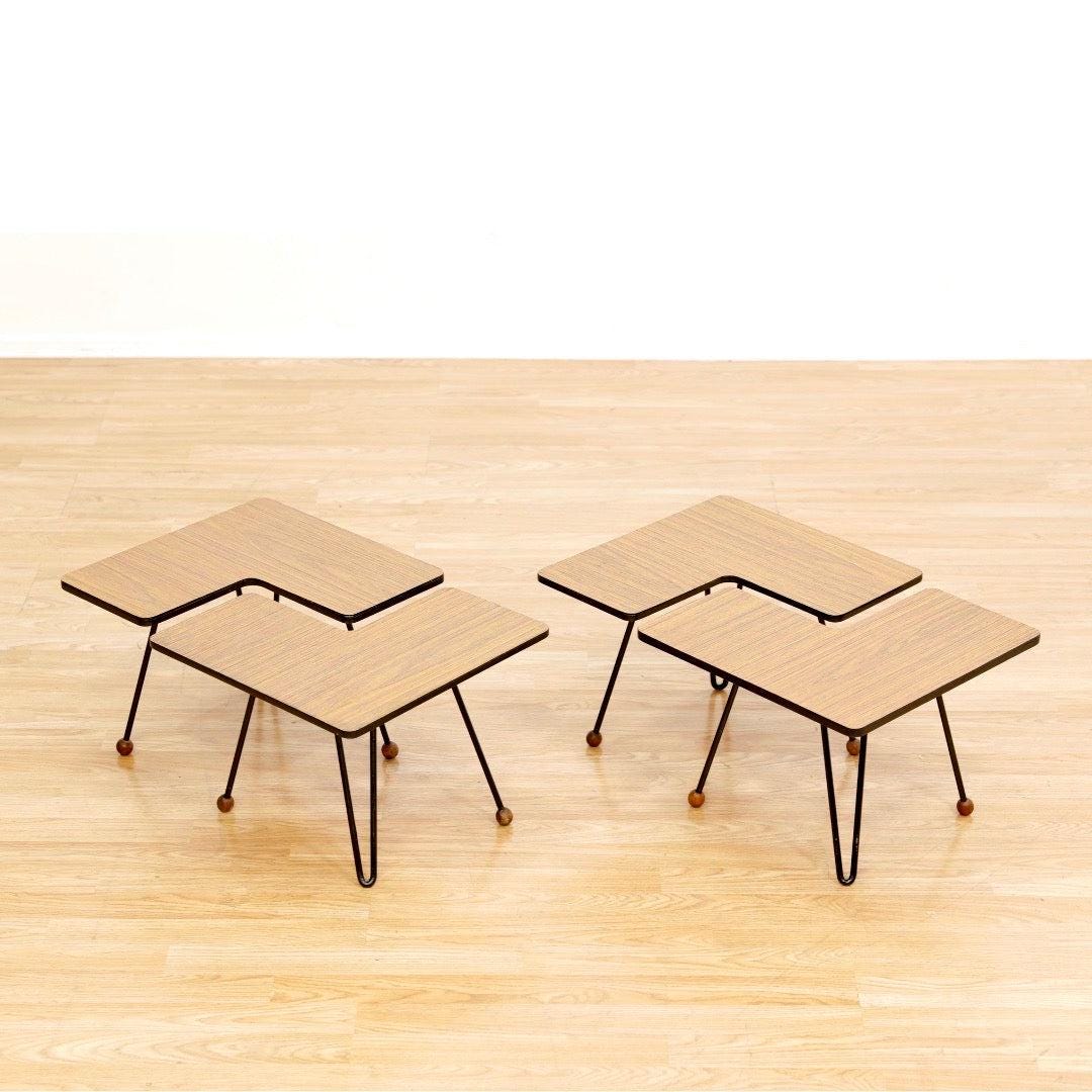 Set of Four Vintage Modular Side Tables - Etsy