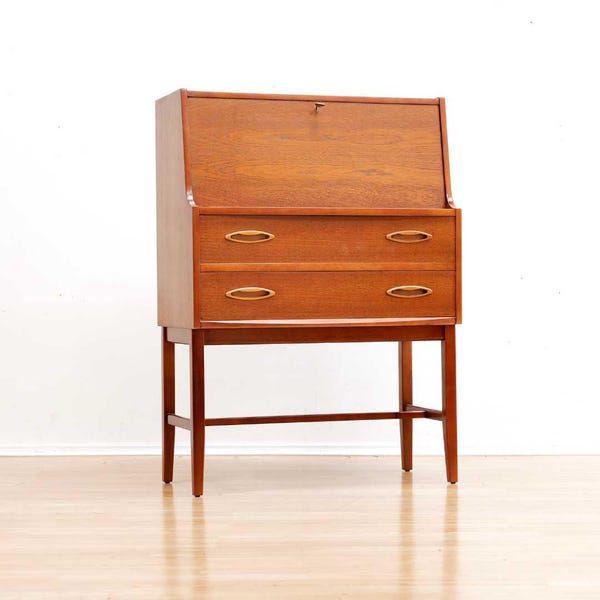 Mid Century Secretary Desk - Etsy