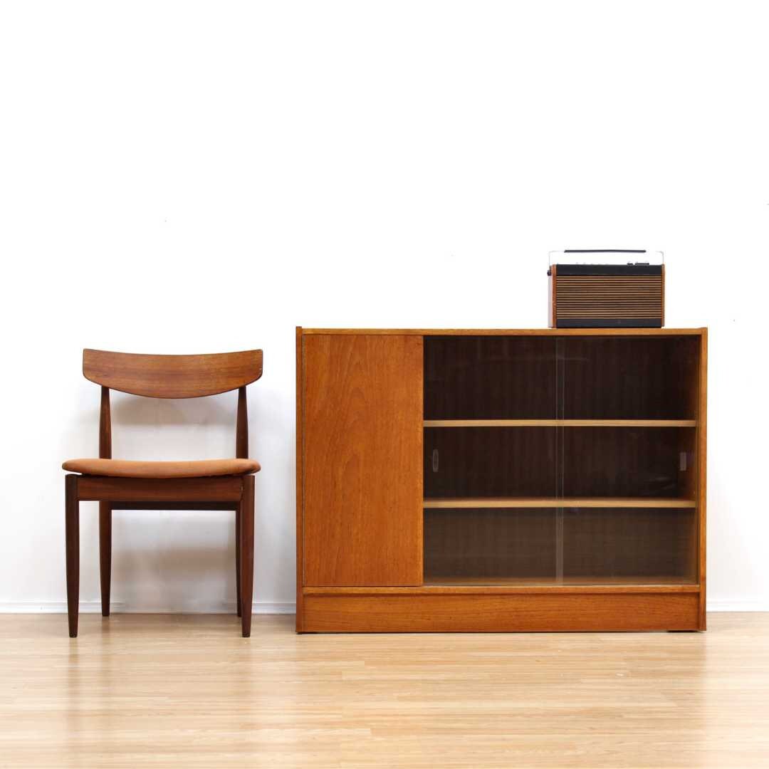 Slim Teak Danish Entryway Cupboard Mid Century China Cabinet - Etsy