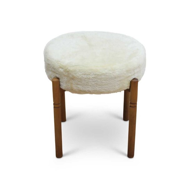 Fur Vanity Stool - Etsy
