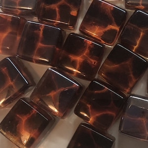 Copper Canyon - Amber/tortoise Shell Glass Mosaic Tile Drawer Pull - Etsy