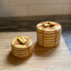 Handmade Pancake Jar: Trinket Holder - Etsy