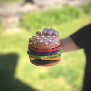 Modern Coaster Set, Handmade Burger Drink Coasters Perfect in New Home ...