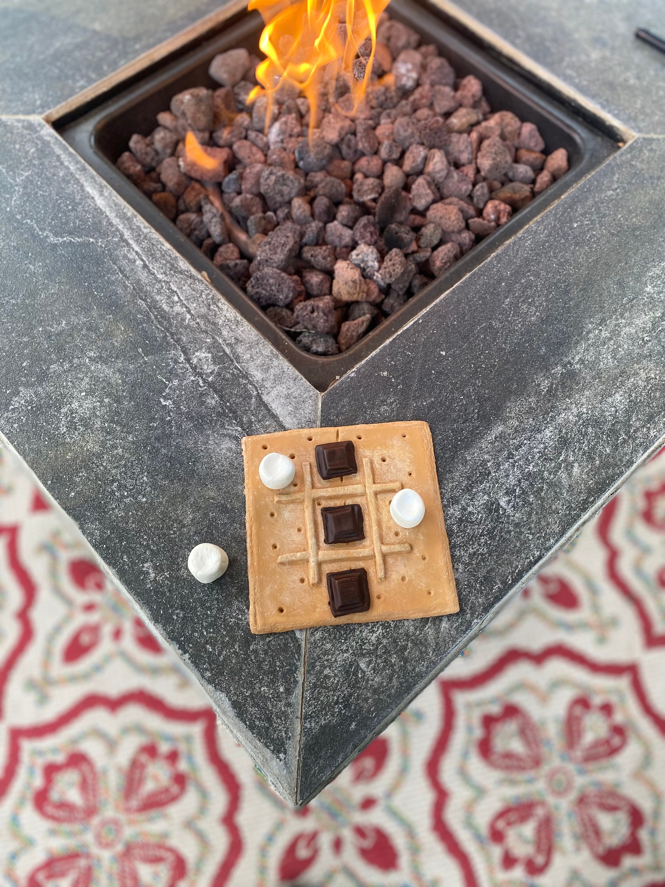 Tic Tac Toe Board Clay Smores Inspired Clay Tic Tac Toe Game - Etsy