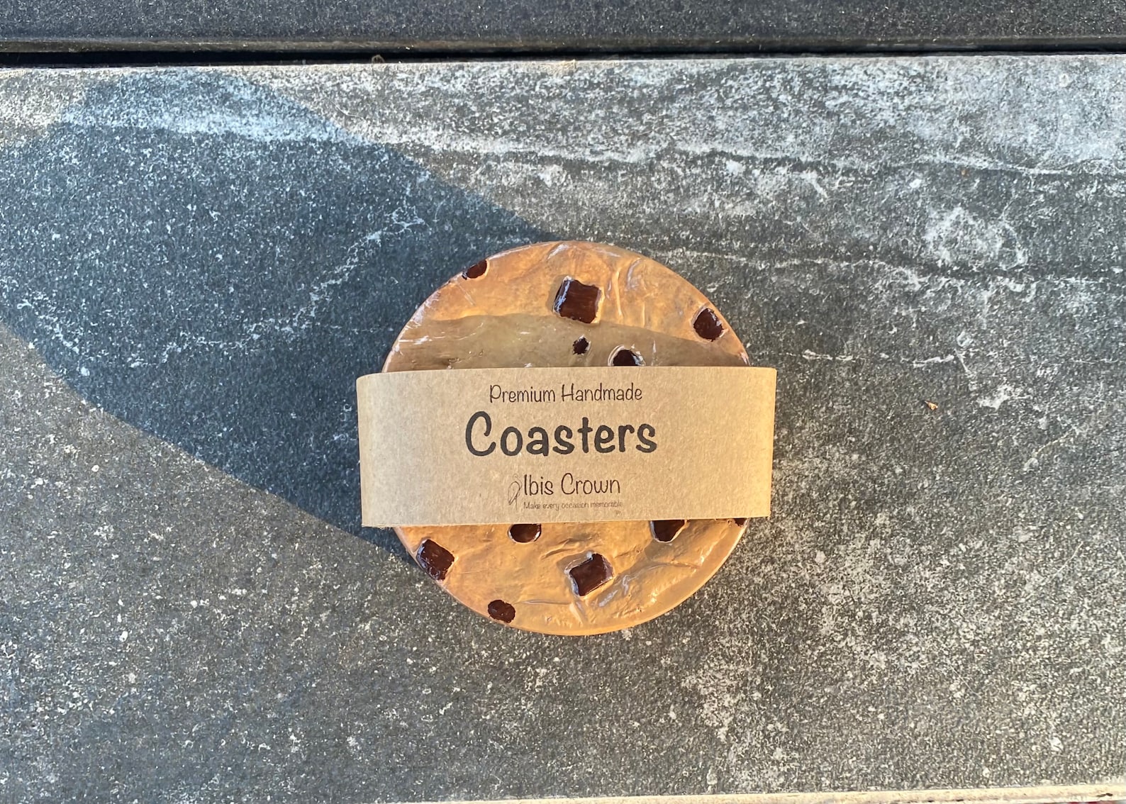Chocolate Chip Cookie Coaster Set: Handcrafted Coasters - Etsy