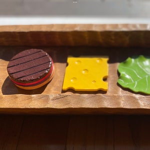 Handmade Burger Drink Coaster Set - Etsy