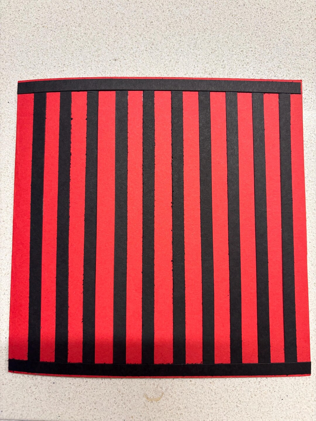 Red and Black Stripped Card - Etsy