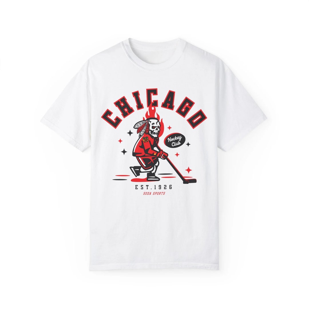 Chicago Blackhawks Unisex Garment-dyed Shirt - Etsy