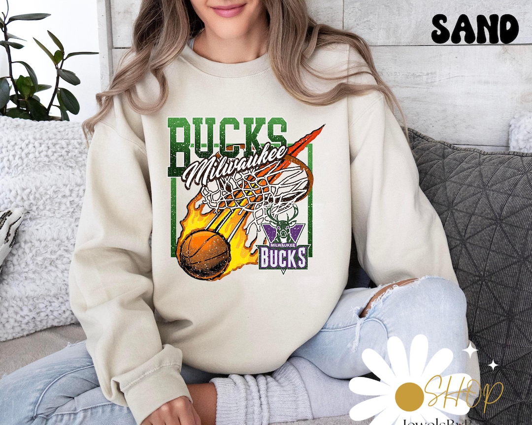 Milwaukee Buck, Vintage Milwaukee Buck Shirt, Bucks Sweater, Bucks ...
