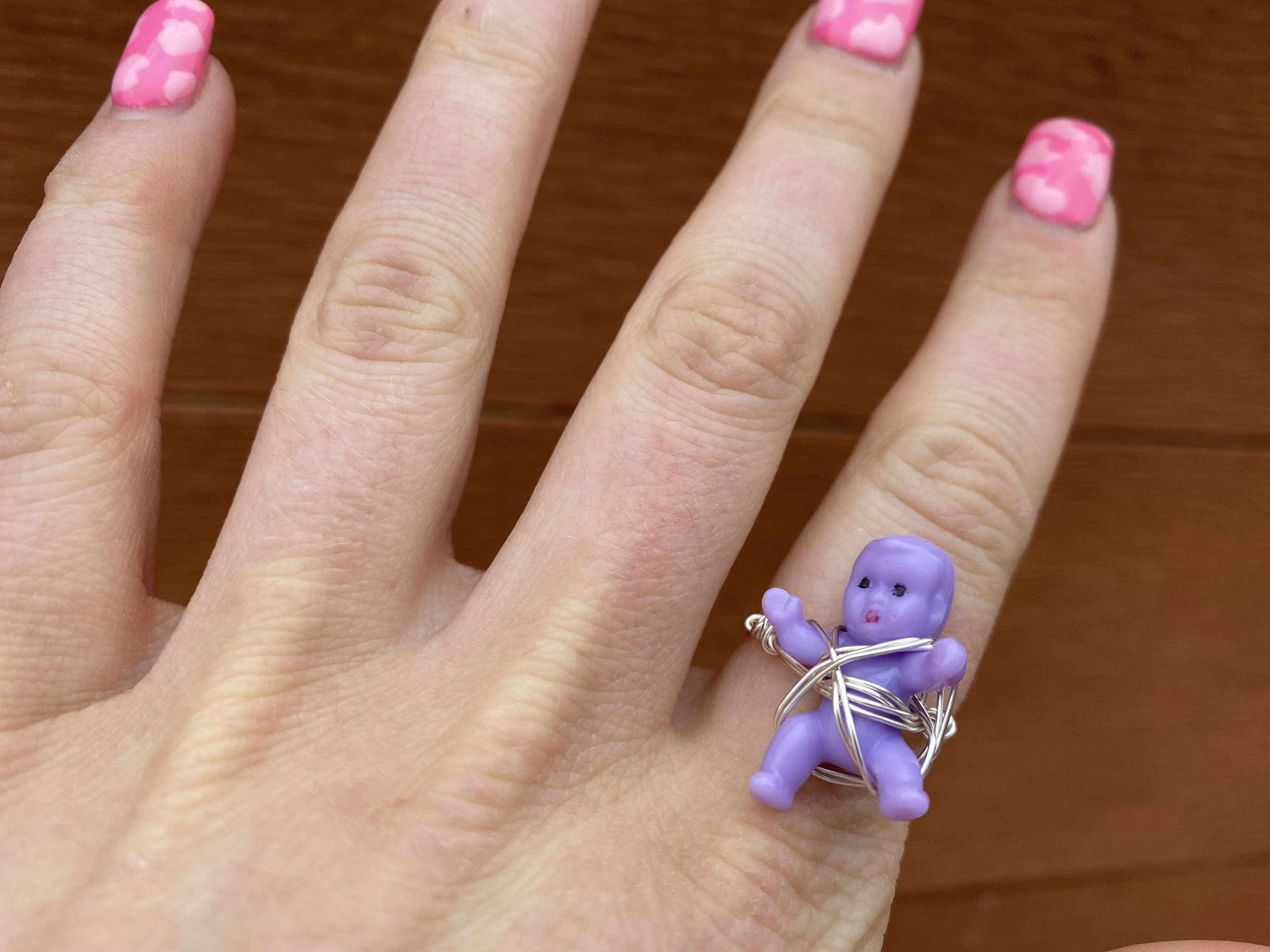 Baby Wire Wrapped Ring Plastic Baby Funny Ring Baby Ring - Etsy