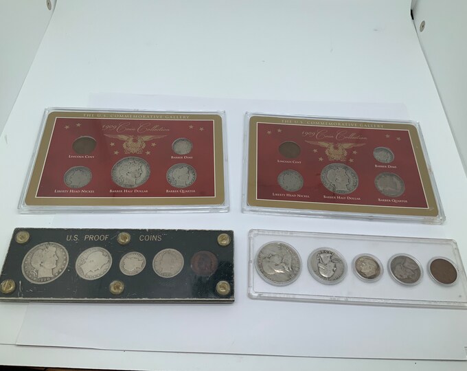 United States Silver Coin Sets 1900-1909-1909-1954 - Etsy