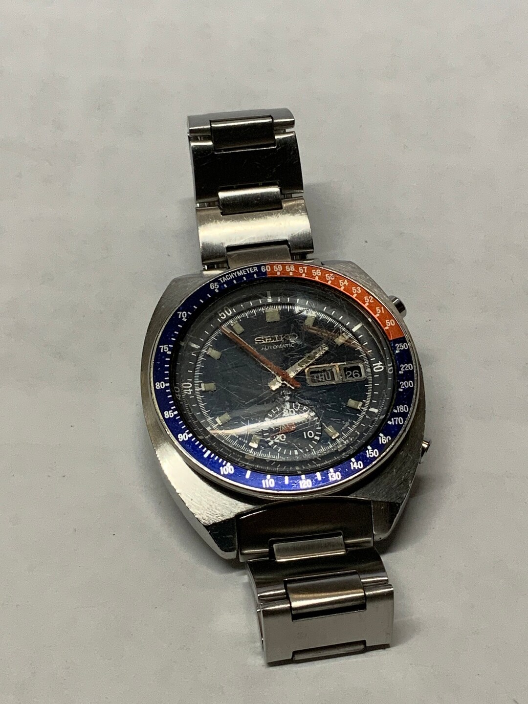 Vintage 1970's Seiko 6117-6410 Navigator Timer GMT Men's Automatic ...