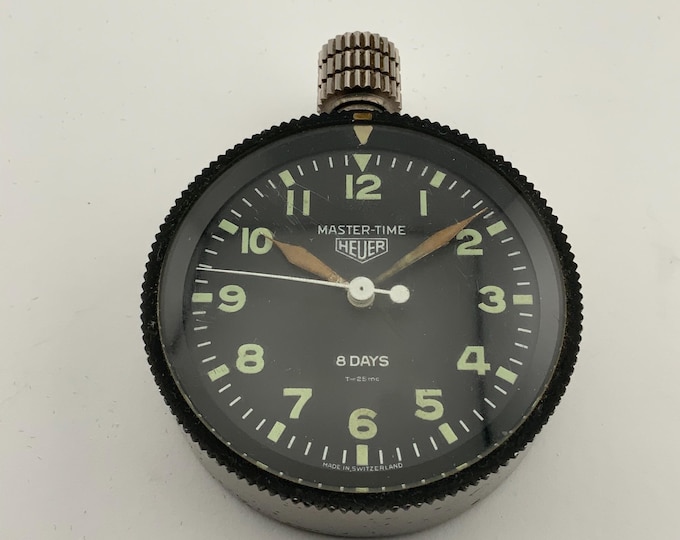 Vintage Heuer Master Time 8-day Dashboard Clock/rally Timer Rare! - Etsy