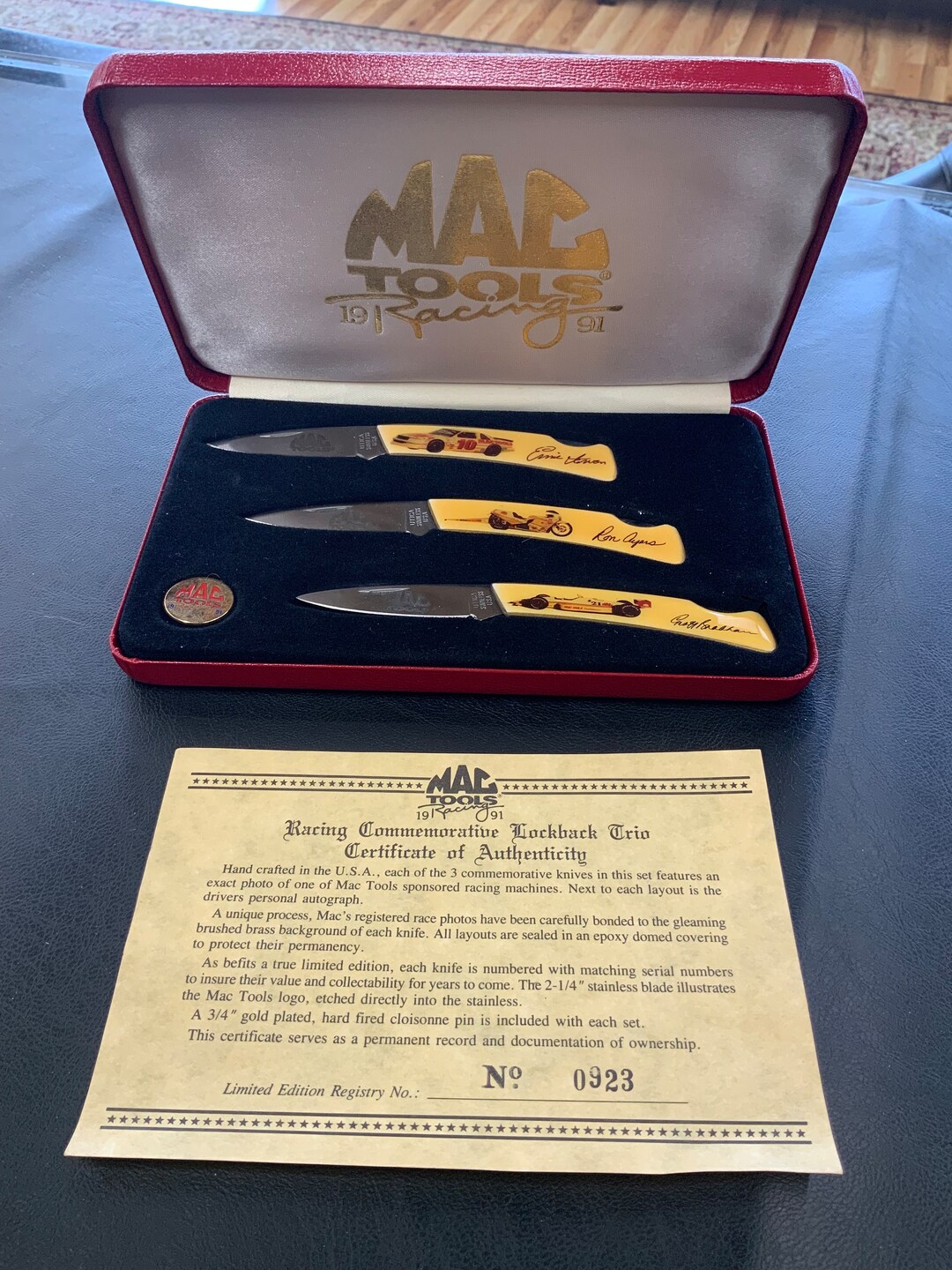 Utica Mac Tools NASCAR Pocket Knives Set of 3 - Etsy