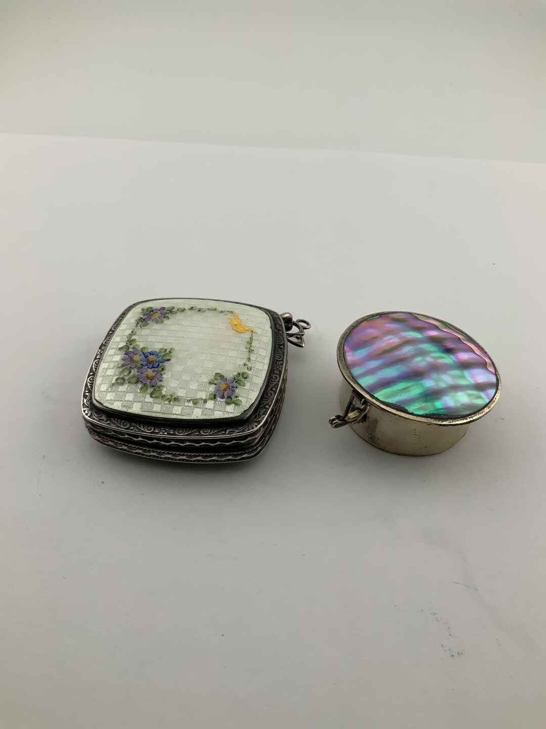 Vintage Sterling Silver Trinket Boxes Lot of 2 - Etsy
