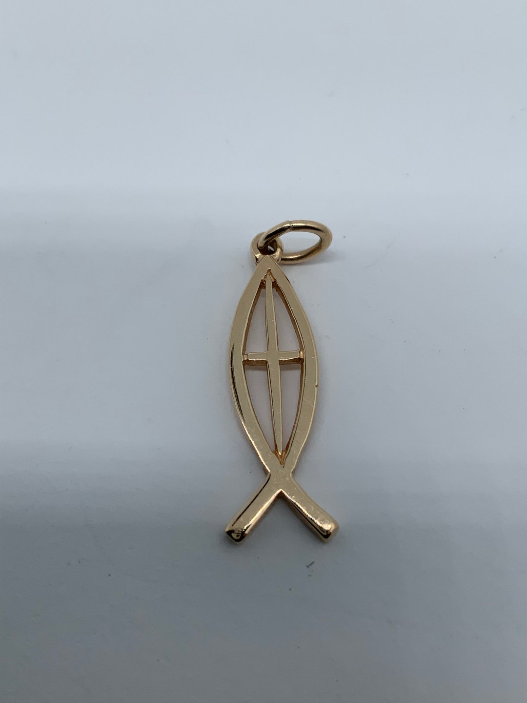 Retired James Avery Ichthus Fish Cross Pendant Charm 14k Gold - Etsy
