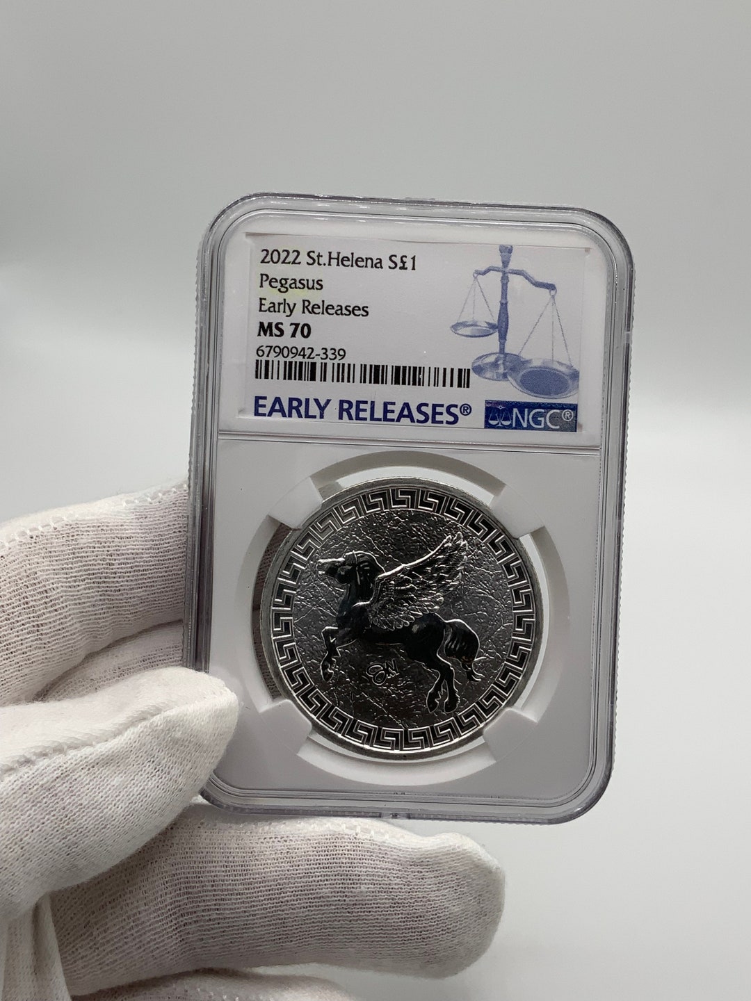2022 St Helena Pegasus 1 Oz 999 Silver - Early Release - NGC MS70 - Etsy