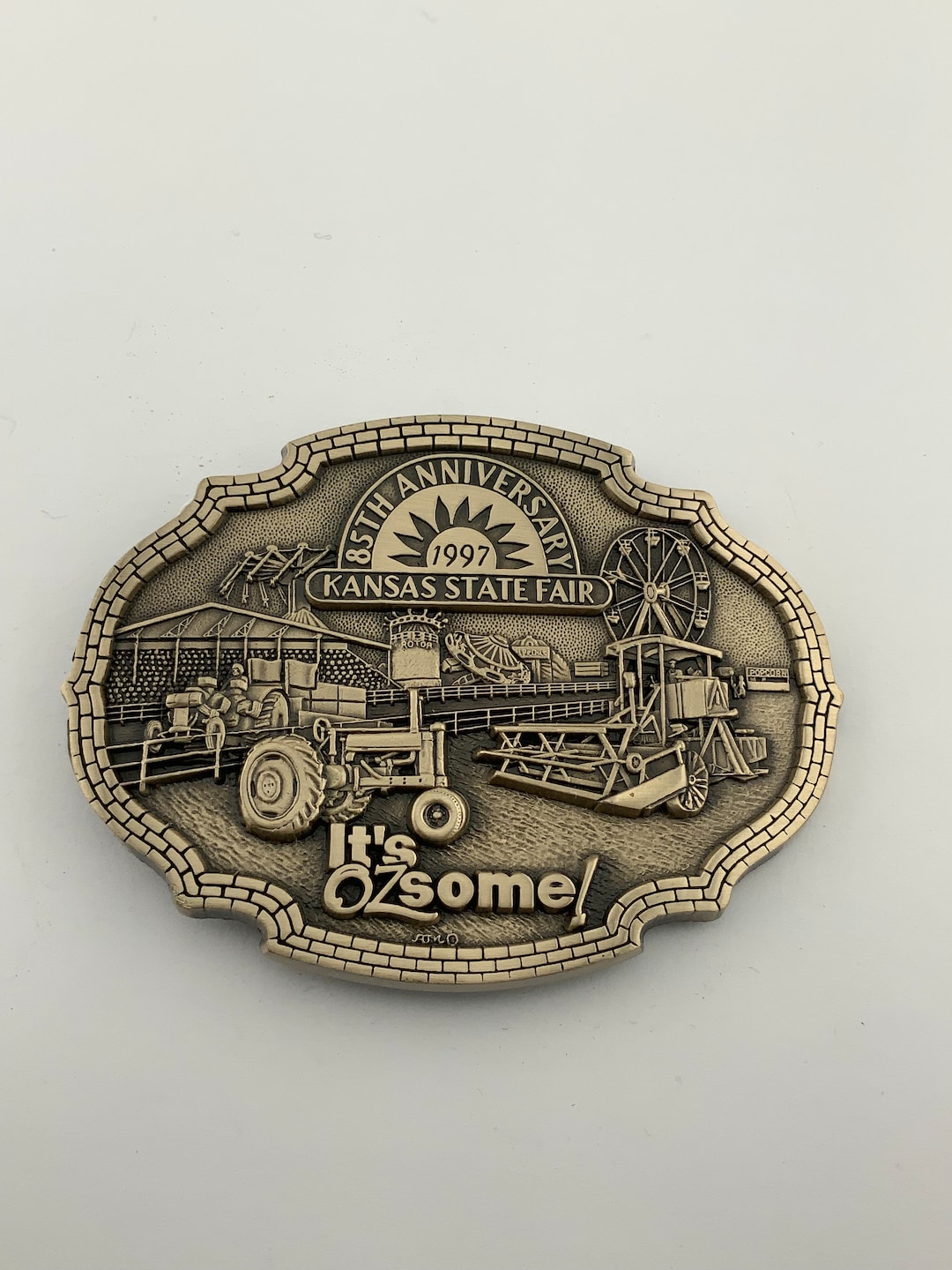 1997 Kansas State Fair Belt Buckle by Award Design Medals - Etsy