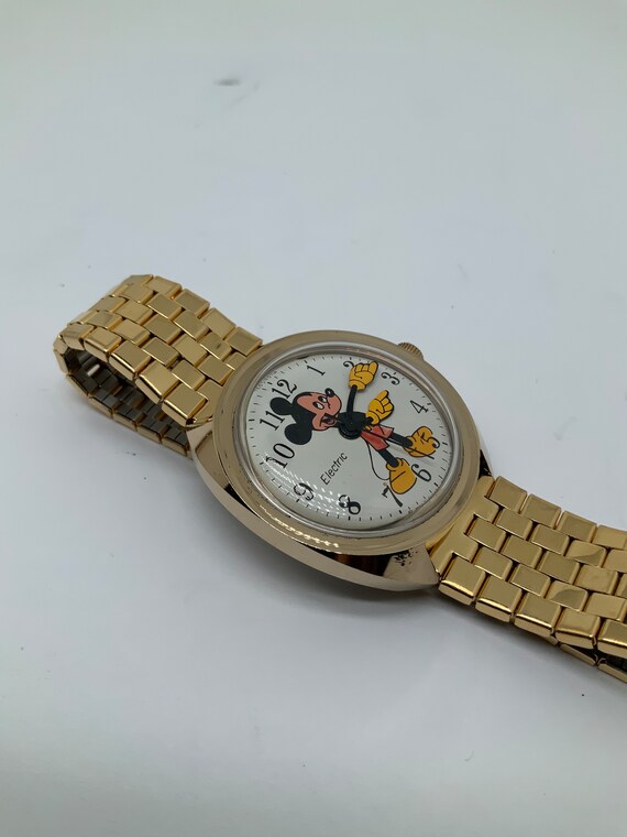 Vintage Timex Mickey Mouse Electric Wristwatch - Gem