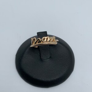 James Avery 14K Yellow Gold Mom Script Ring Sz. 4 1/2 - Etsy