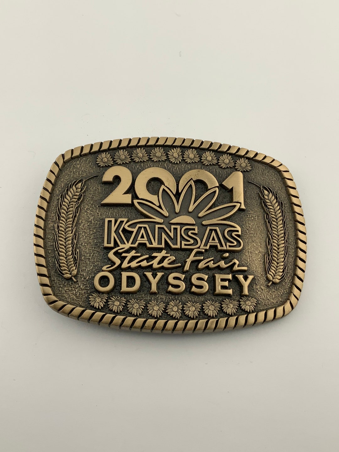 2001 Kansas State Fair Belt Buckle by Award Design Medals - Etsy