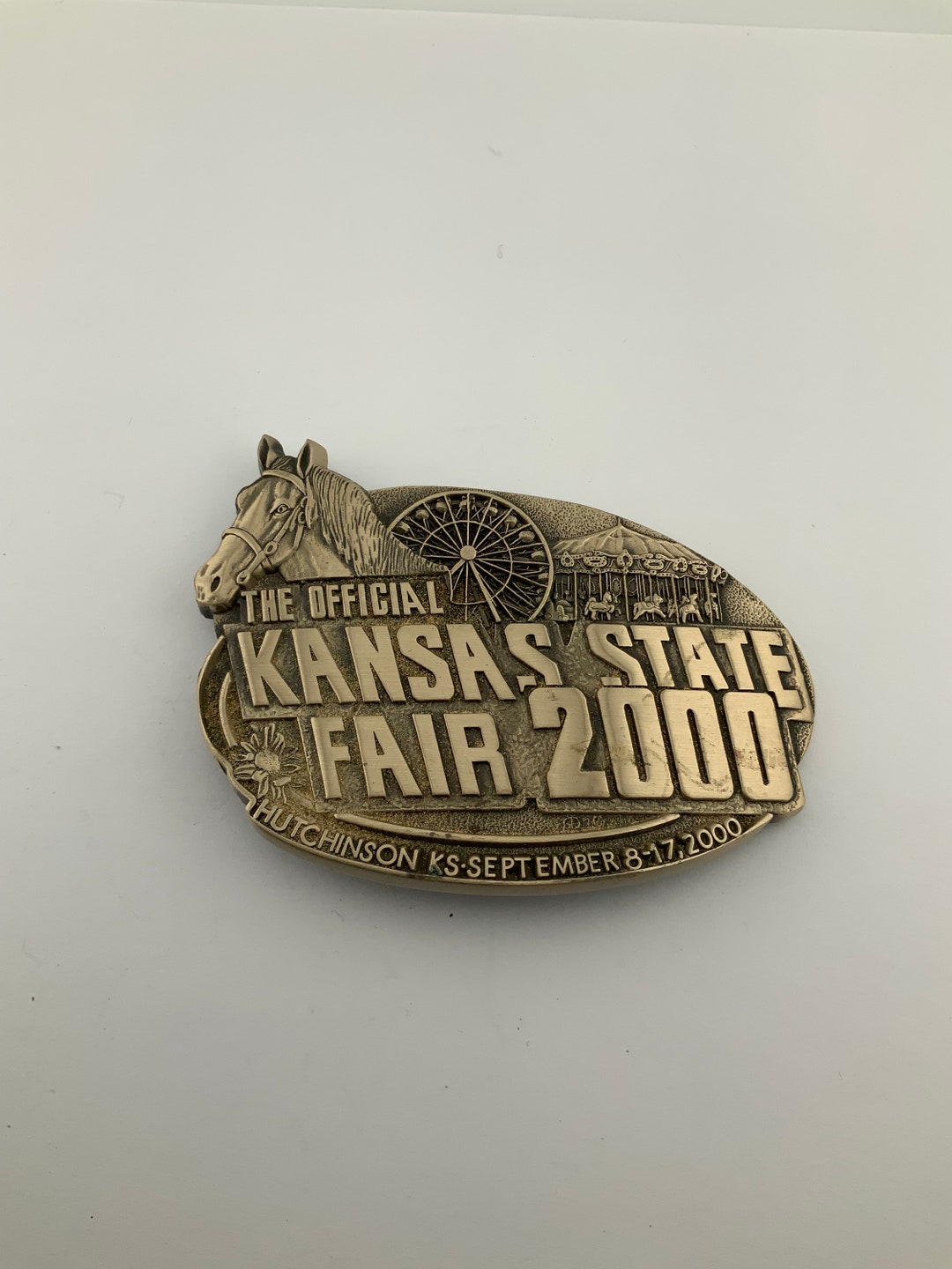 2000 Kansas State Fair Belt Buckle by Award Design Medals - Etsy