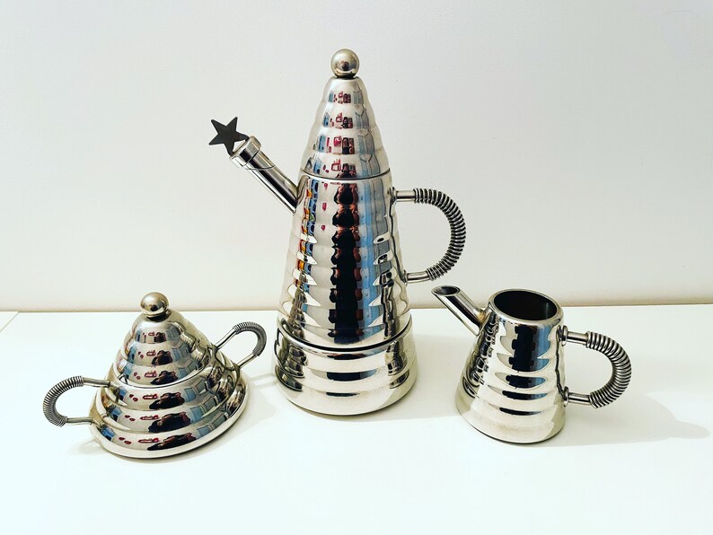 Rare 80s Archimede Stella Moka Complete Set With Sugar Bowl and Milk ...