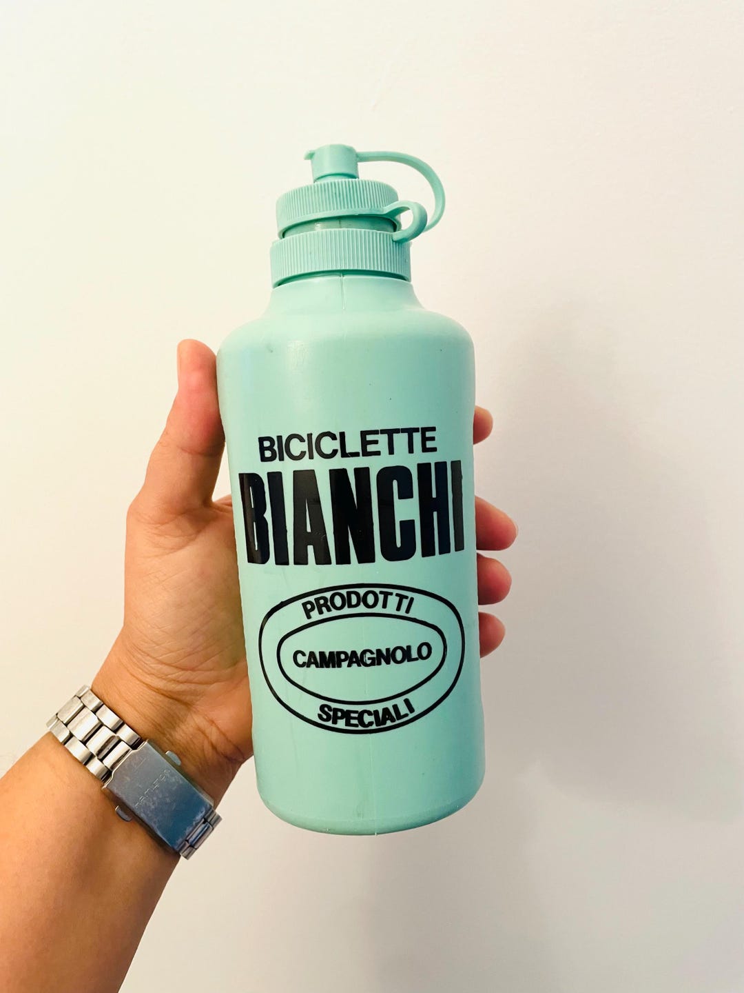 BIANCHI Products CAMPAGNOLO Very Rare Bicycle Water Bottle 1960 L ...