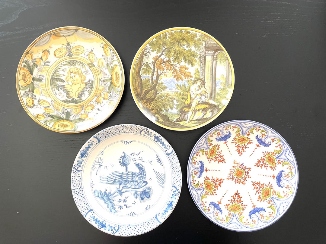 Ceramics of Italy Ceramics of Faenza Collection 4 Plates - Etsy UK