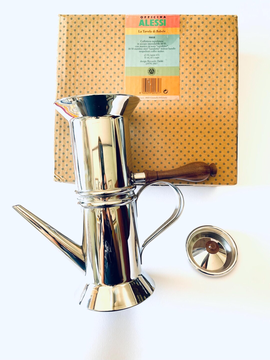 Super Rare Neapolitan Alessi Design Riccardo Dalisi 1987 Compasso D'oro ...