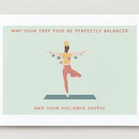 Snowman Yoga Christmas Card - Cute - Recycled Card - Etsy UK
