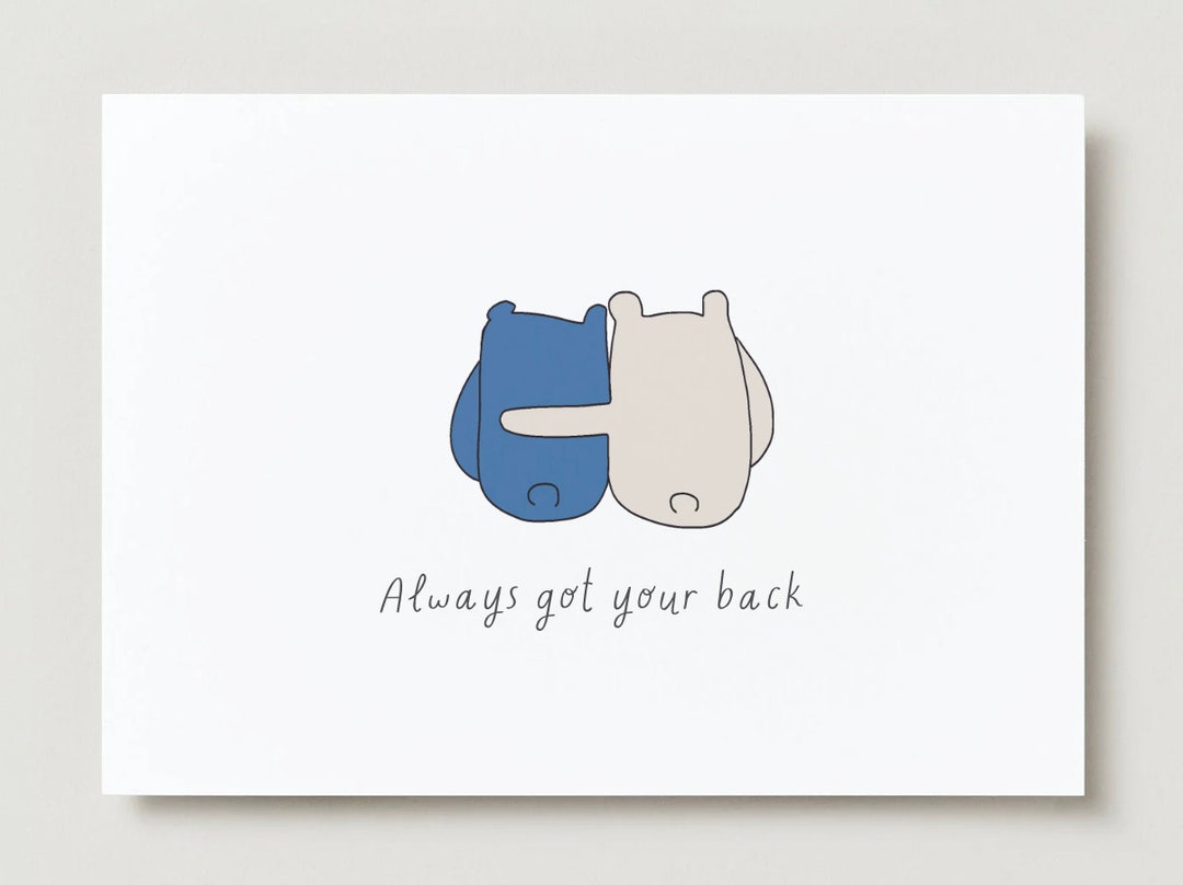 Always Got Your Back | Greeting Card | Blank Inside | Card With ...
